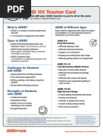 Childhood Adhd Symptoms Scale Self Report PDF | PDF