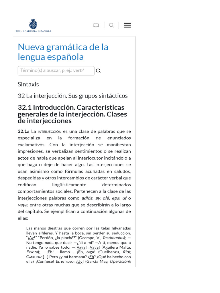 Introducción. Características Generales de La Interjección. Clases de ...