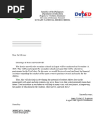 Letter of Request For Borrowing Sports Equipment | PDF