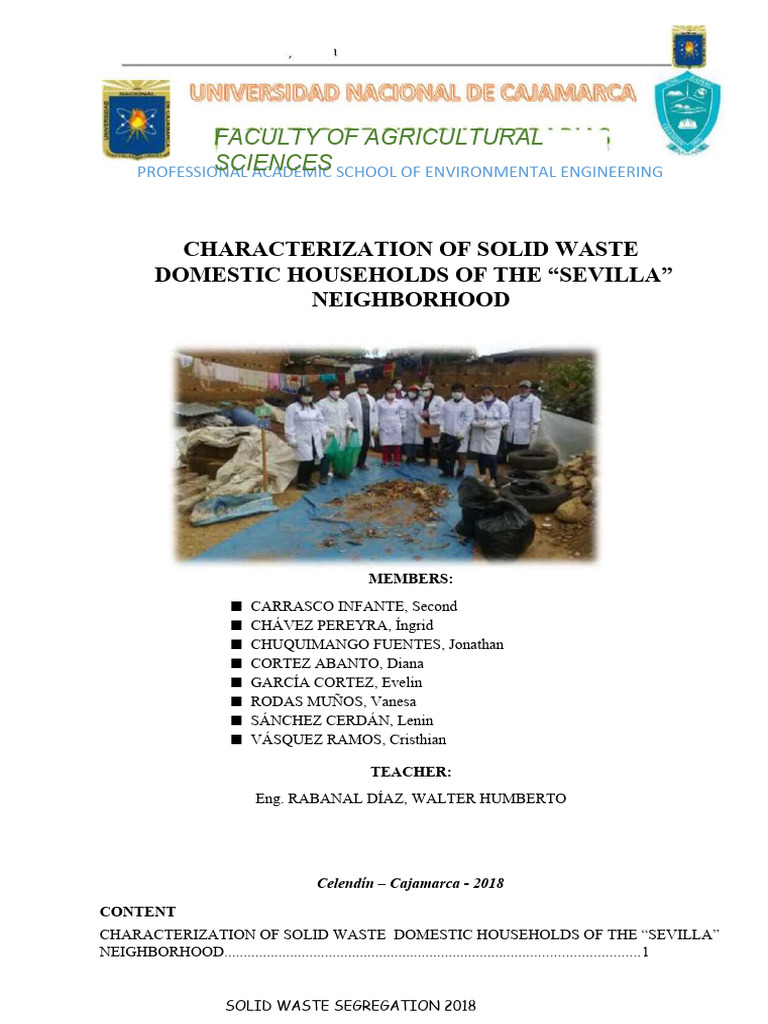 Solid Waste Segregation Report | Download Free PDF | Waste Management ...