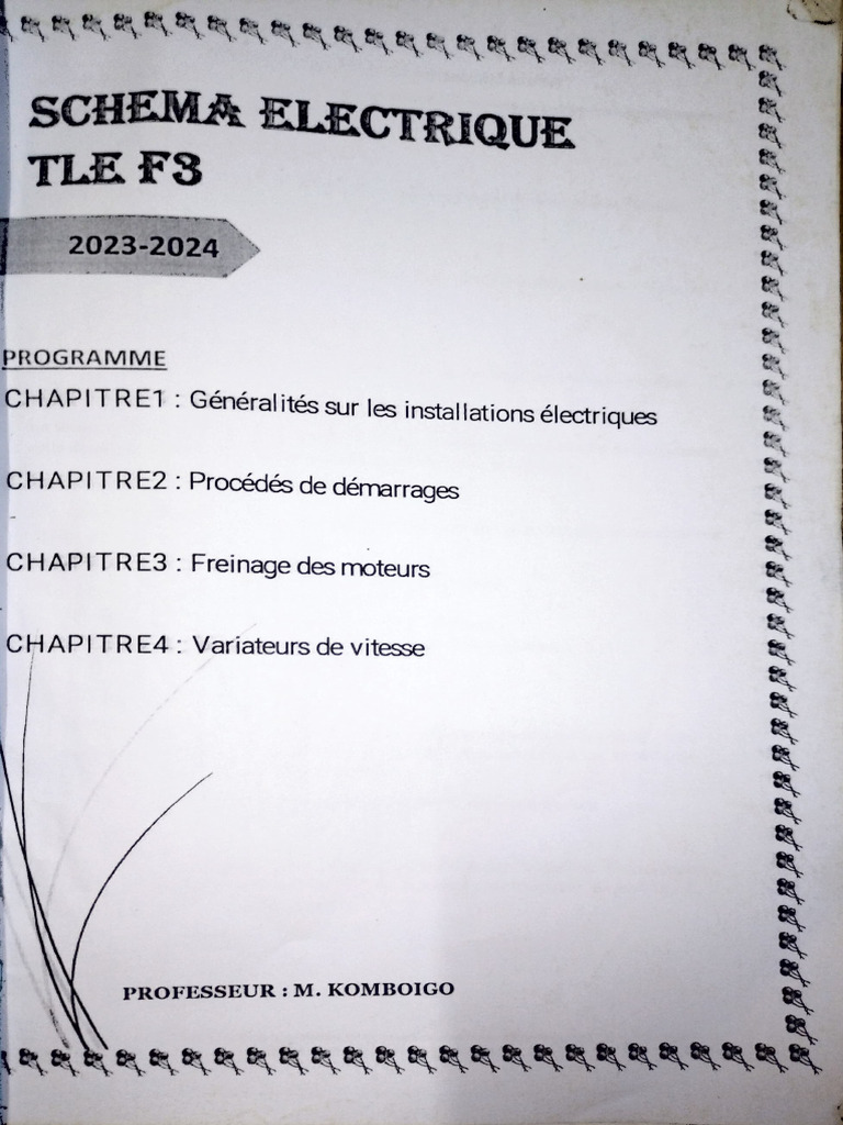cours de schéma tle F3 | PDF