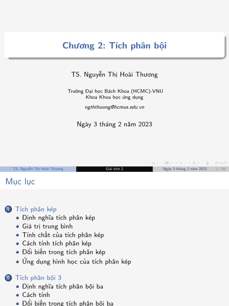 3.tích Phân B I | PDF