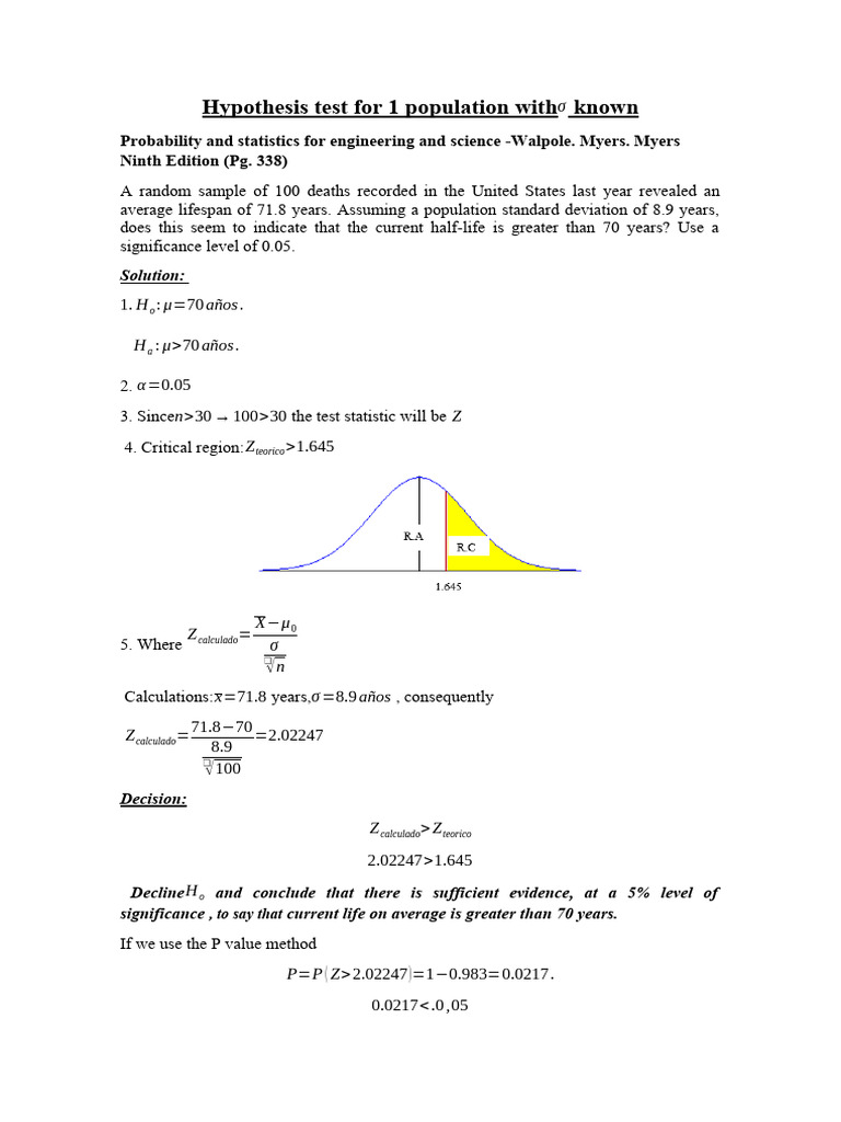 Statistics Exercise | PDF | Statistical Significance | P Value