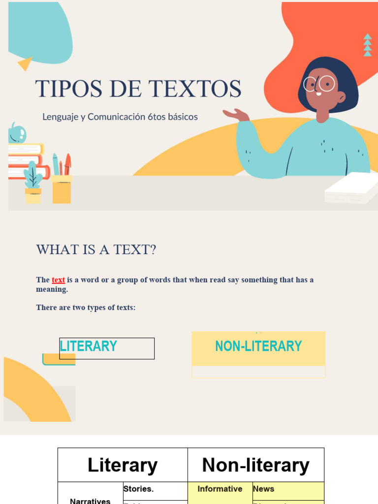 Types of Non-Literary Texts | PDF | Poetry | Chile