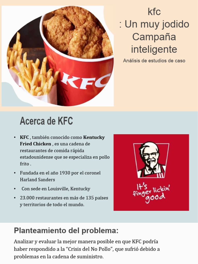 FCKing Clever: Cómo KFC Utilizó El Humor y La Honestidad en Su Campaña ...