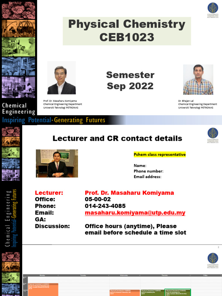 1-Introduction Sep 2022 (Pchem) | PDF | Gases | Thermodynamics