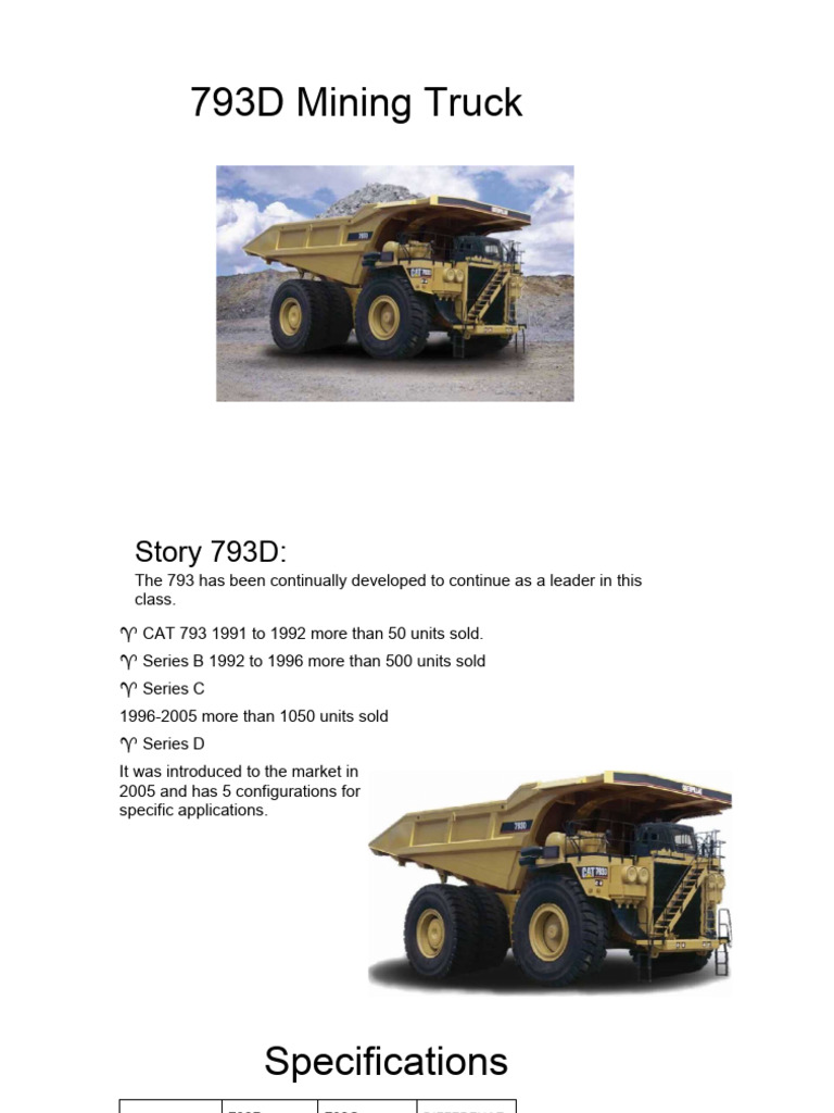 793D Mining Truck | PDF | Truck | Brake