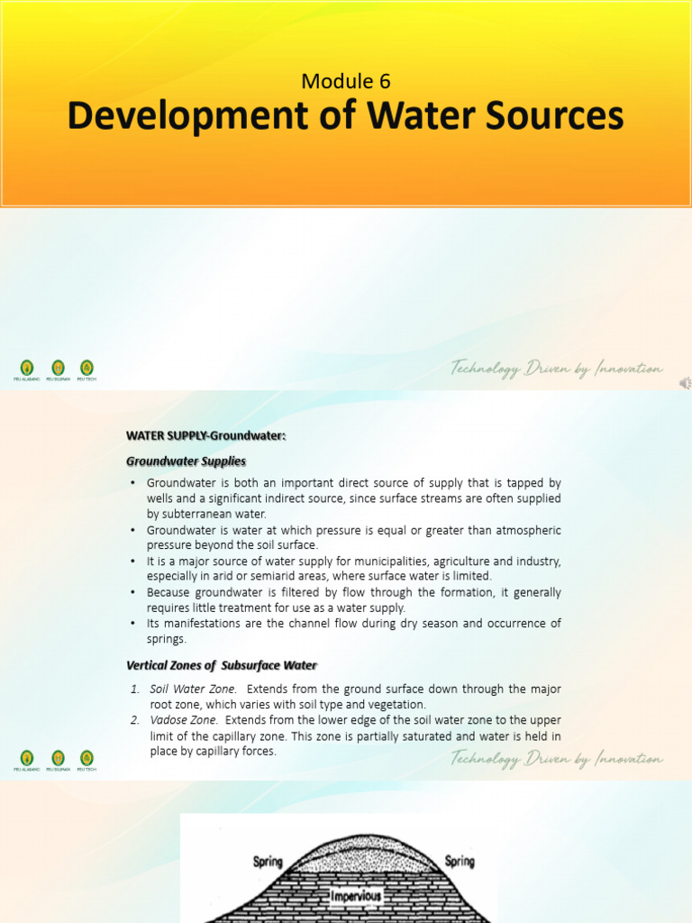 Module 6 | PDF | Aquifer | Groundwater