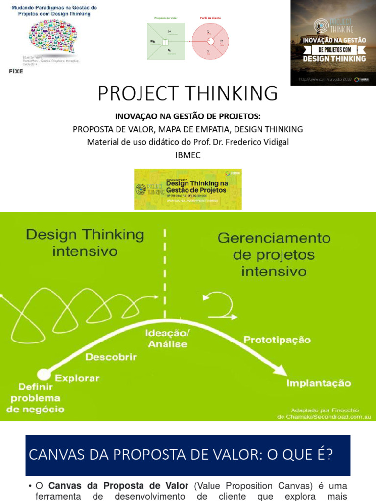 Project Thinking Desing Thinking e G Projetos | PDF | Empresa Startup | Microempresas e ...