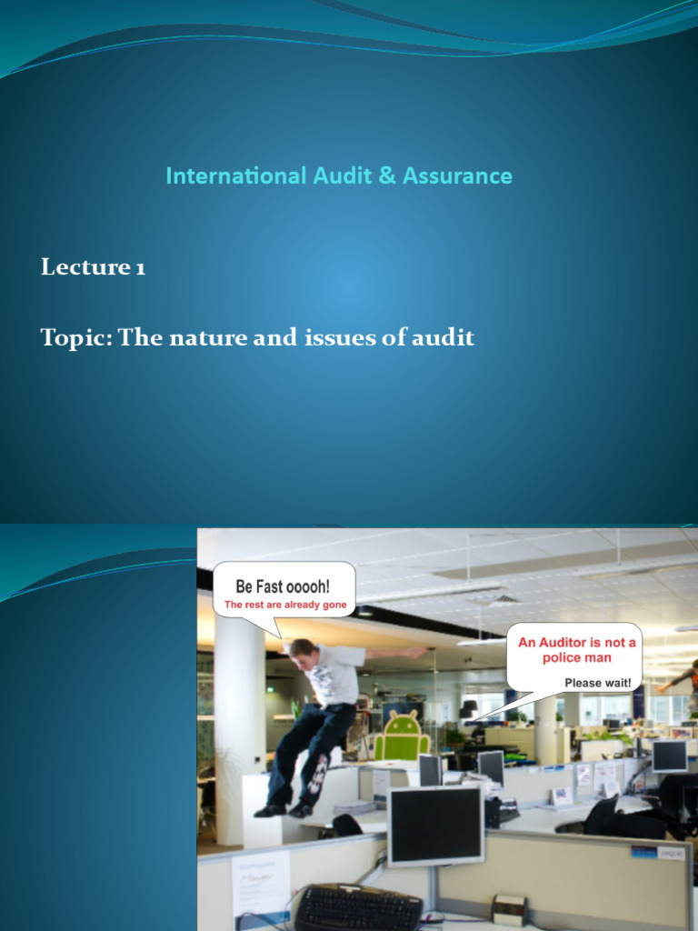ABS-LECTURE 1 (Nature & Issues of Audit) | PDF | Audit | Financial Audit