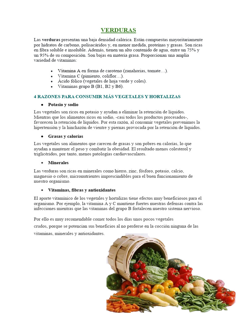 Verduras Pdf