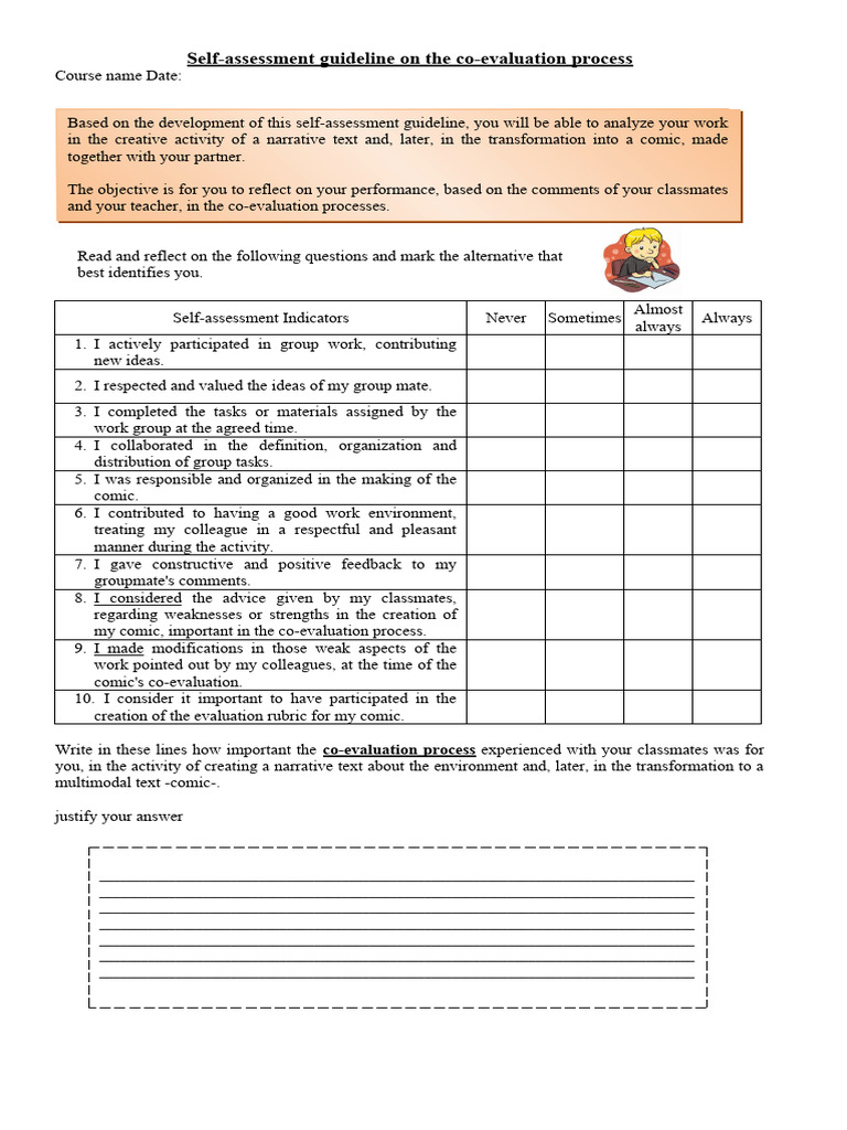 Final Self-Assessment Guideline | PDF | Rubric (Academic) | Cognition