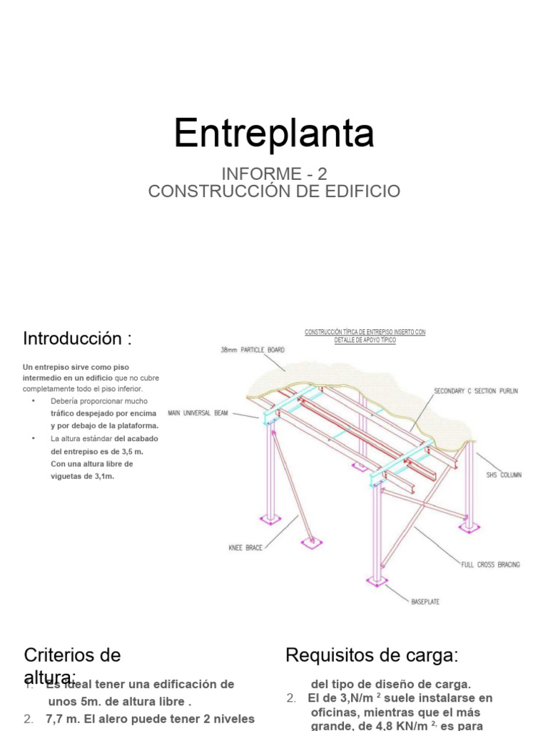 Entresuelo: Informe - 2 Construcción Del Edificio | PDF