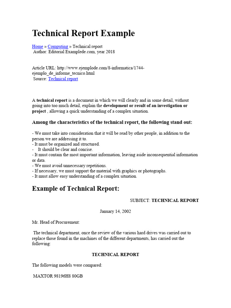 Technical Report on Hard Drive Comparison | PDF | Hard Disk Drive ...