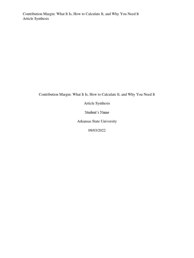 Web MBA 5003 - Graduate Business Fundamentals Article Synthesis Model ...