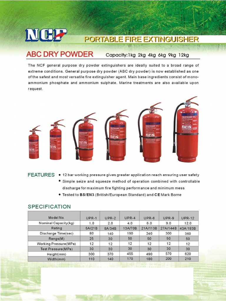 NCF Dry Powder Fire Extinguisher | PDF
