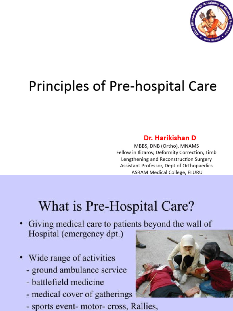 Principles of Pre Hospital Care | PDF | Self-Improvement | Wellness