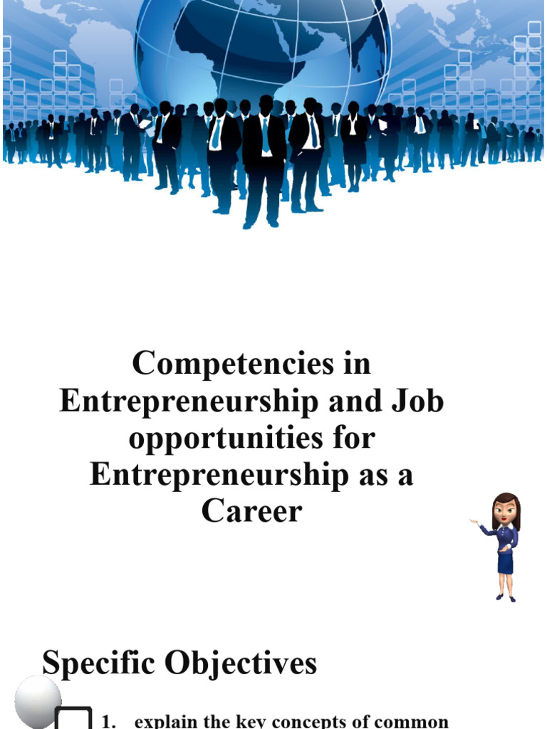 Entrep Q3-Week 1-Lesson 2-Competencies in Entrepreneurship and Job ...
