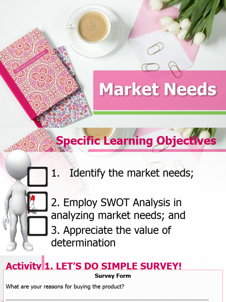 Entrep Q3-Week 2-Lesson 2-Market Needs | PDF | Market (Economics ...