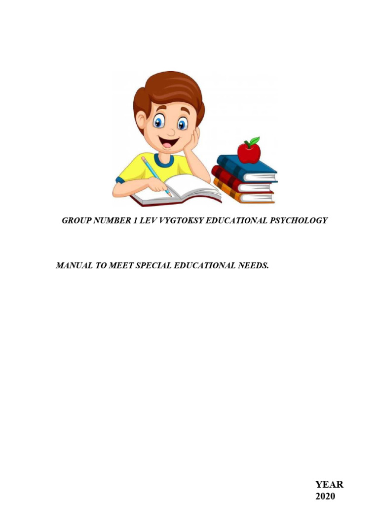 Manual For Children With Special Educational Needs | PDF | Special ...