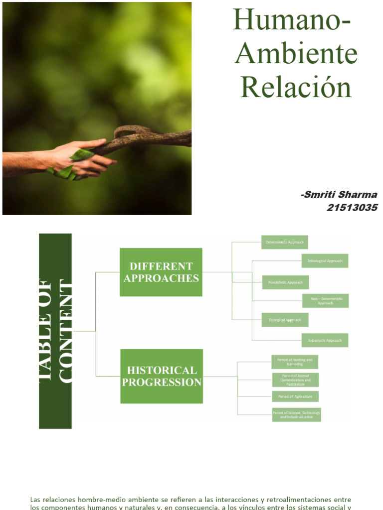 Relación Humano-Medio Ambiente | PDF | Entorno natural | Sistema