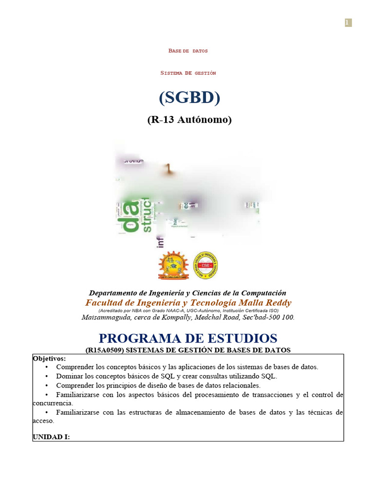 Sistemas de Gestión de Bases de Datos-1 | PDF | Bases de datos | Base de datos relacional