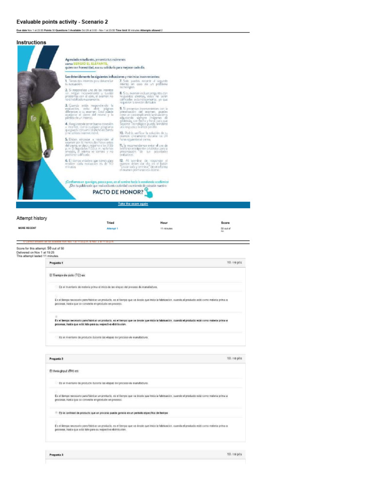 Evaluable Points Activity - Scenario 2 - Second Block-Theoretical-Practical - Virtual - Plant ...