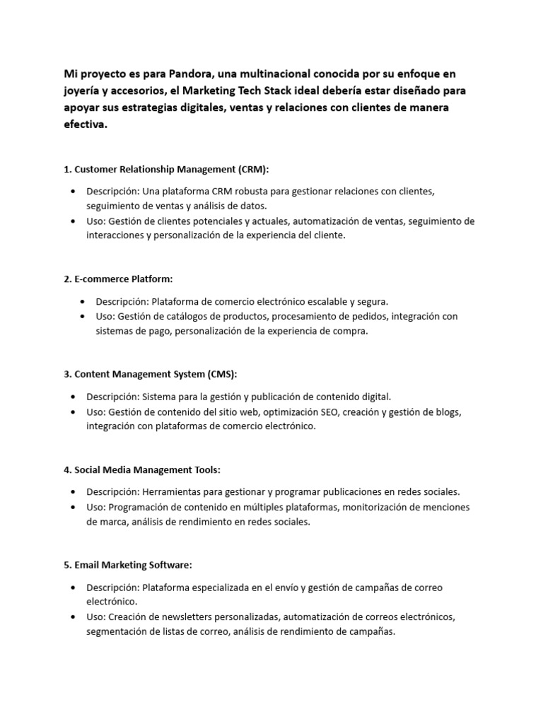 Tarea Modulo 2 | PDF | Gestión de la relación con el cliente | Comercio electrónico