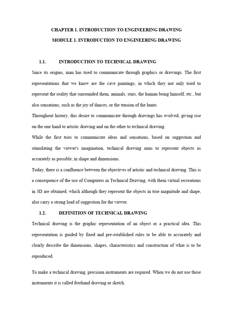 Introduction To Engineering Drawing | PDF | Technical Drawing ...