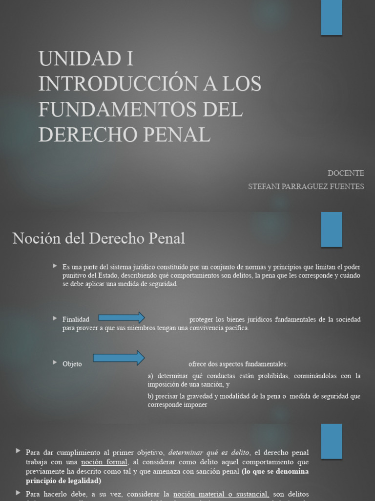 Penal 1 | PDF | Derecho penal | Castigos