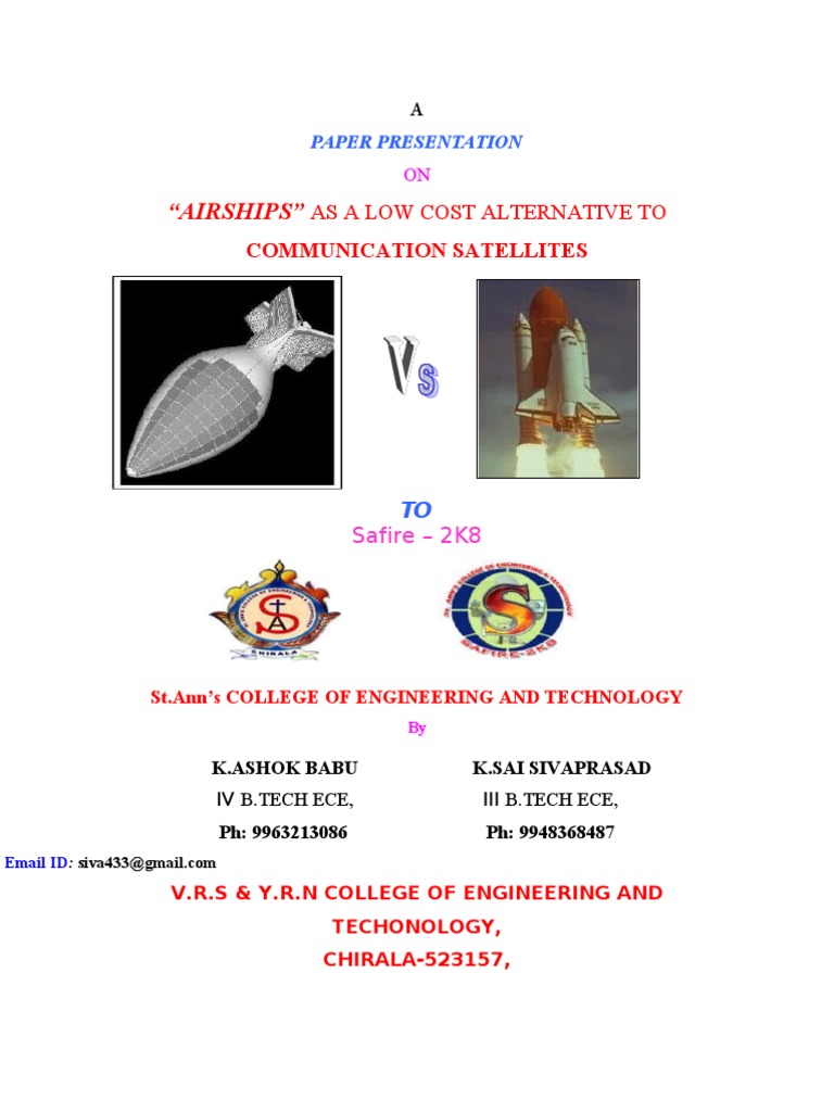 Airships: Cost-Effective HAPs for Communication | PDF | Airship | Buoyancy