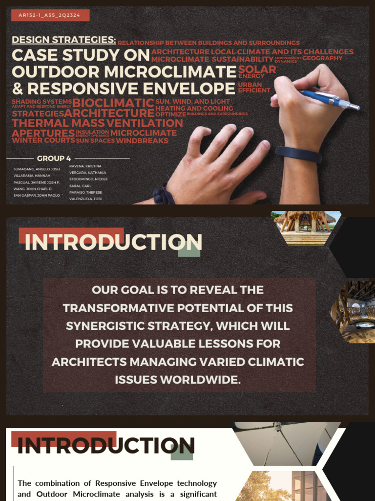 AR152-1 - GROUP 4 - DESIGN STRATEGIES Outdoor Microclimate & Responsive ...
