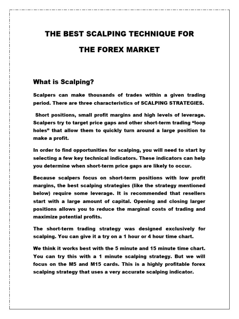 The New Scalping Strategy | PDF | Financial Markets | Private Sector