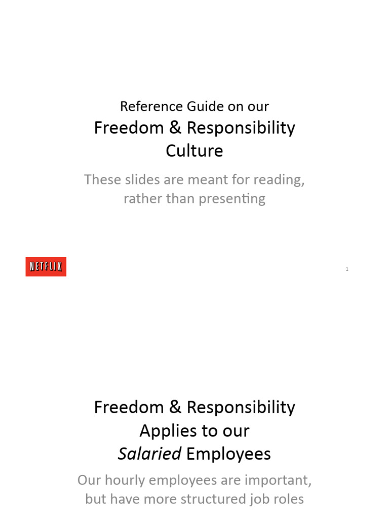 Netflix Internal Policy Set | PDF