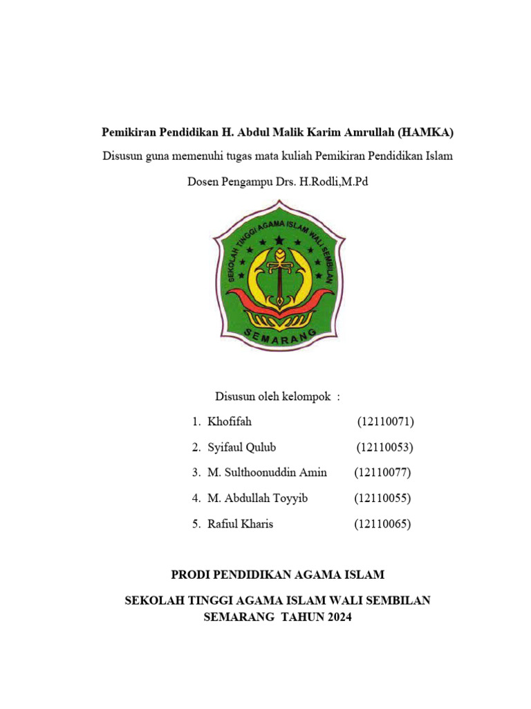 Pemikiran Pendidikan Hamka.12 | PDF