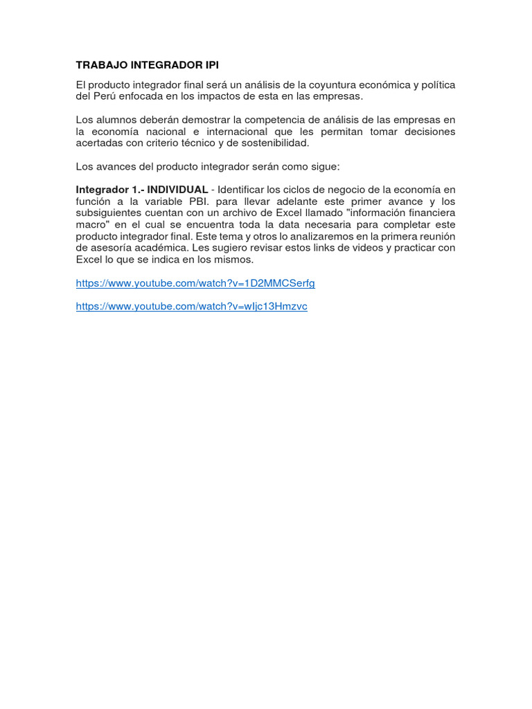 Integrador 1-Individual | PDF