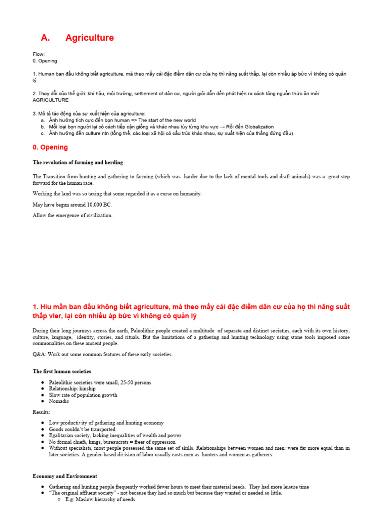 Chapter 1 - Agriculture, Civilizations | PDF | Agriculture | Domestication