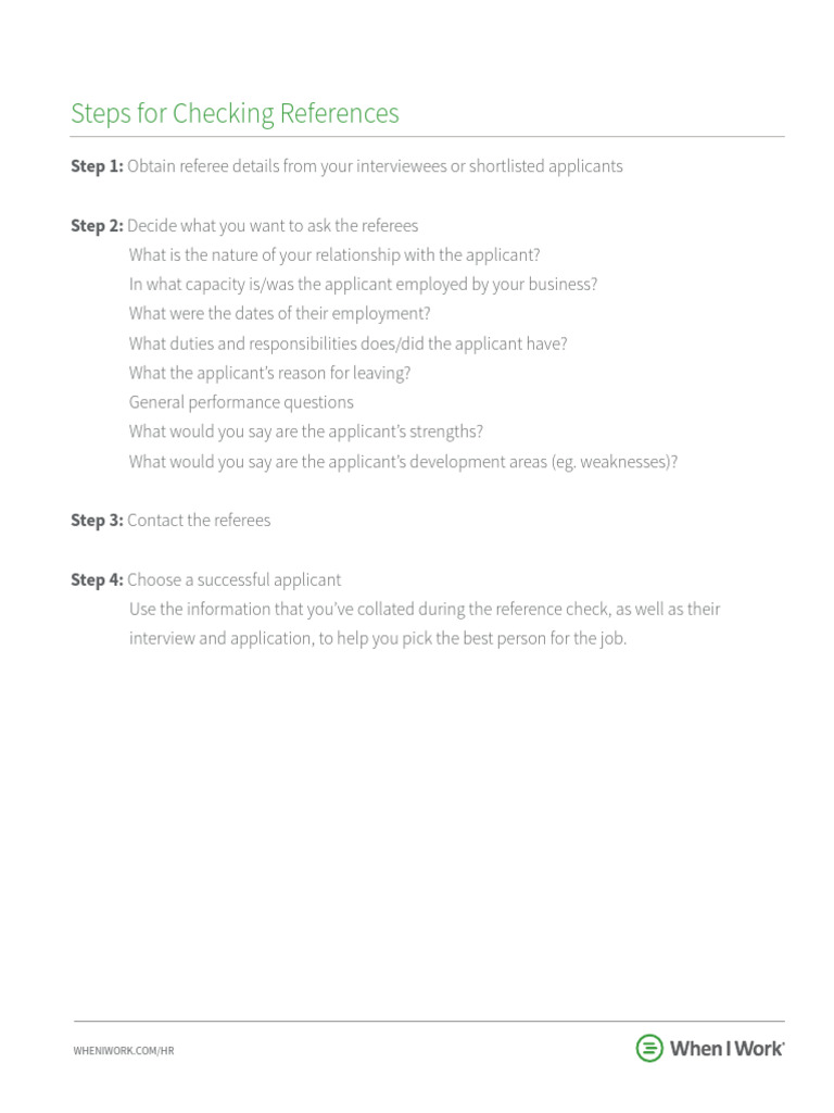 Checking References Document | PDF
