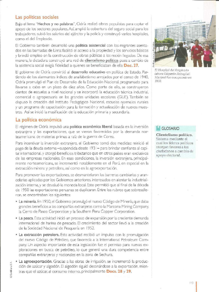 Dictadura de Odria - TEXTO ESCOLAR | PDF