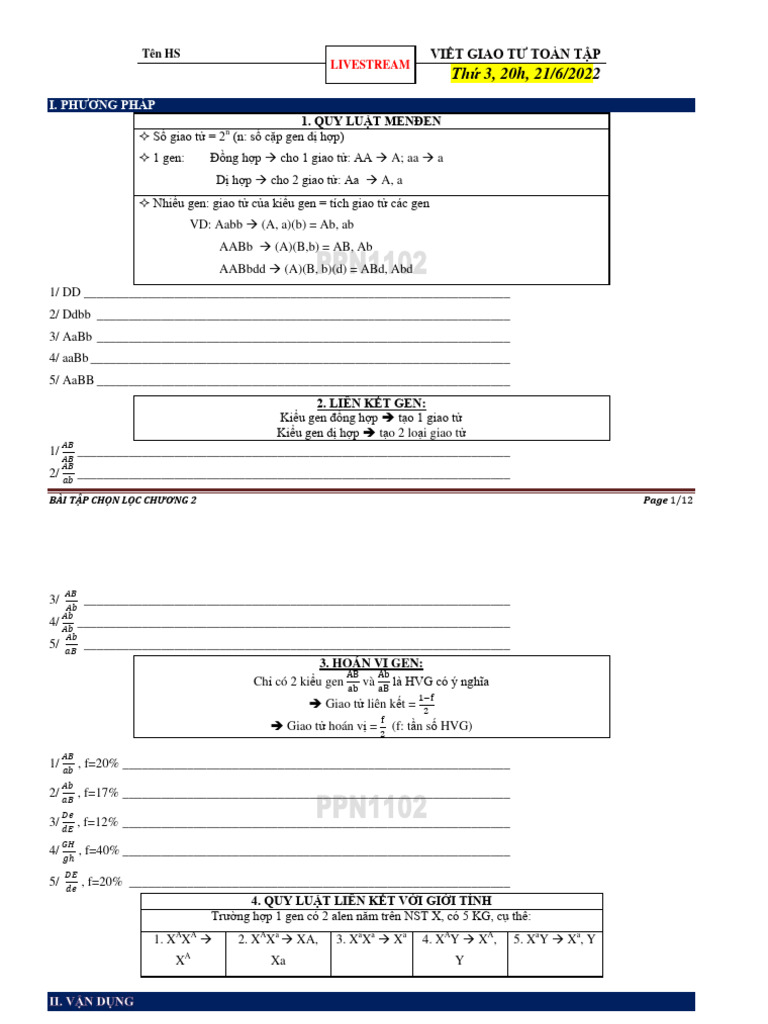 BAI TAP CHON LOC CHUONG 2-phan 2 | PDF