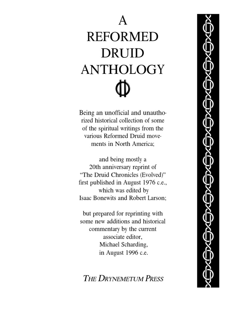 Bonewits - A Reformed Druid Anthology | PDF | Neo Druidism | Druid