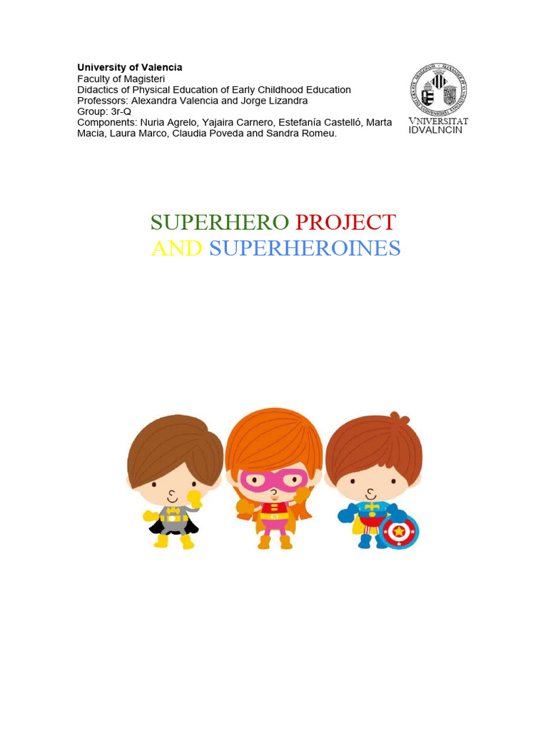Superheroes and Superheroines Project | PDF | Perception | Knowledge