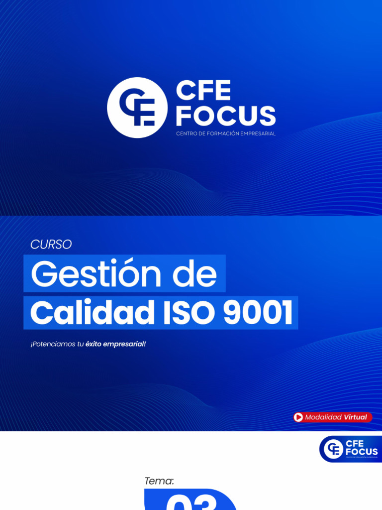 Módulo 03 - Gestión de Calidad Iso 9001 | PDF | Análisis FODA | Business
