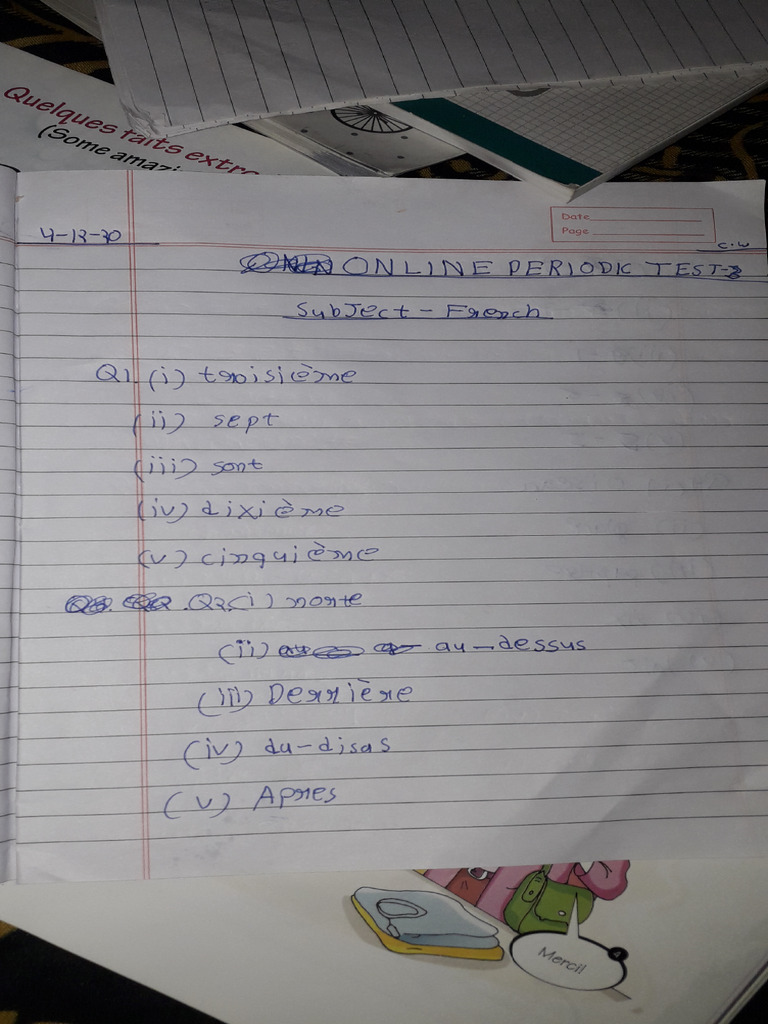 French Pt-3 Test Solution | PDF