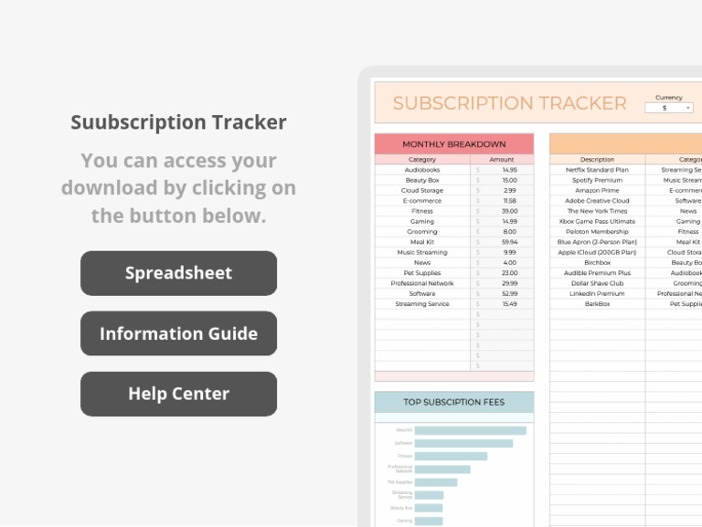 Subscription Tracker - Harmony | PDF | Computers