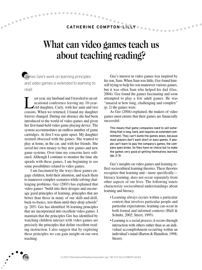 What Can Video Games Teach Us About Teac | PDF | Learning | Flow ...