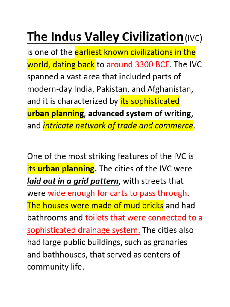 The Indus Valley HISTORY 1-SEM | PDF | Vedas | Indian Religions