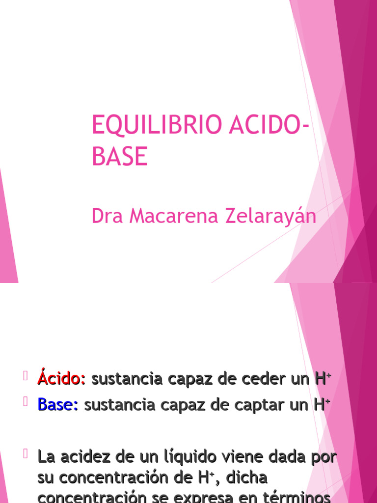 Equilibrio Acido Base | PDF | Emergencias Médicas | Endocrino