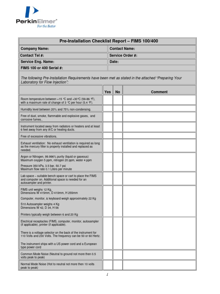 Lab Setup Guide for FIMS Installation | PDF | Sodium | Materials
