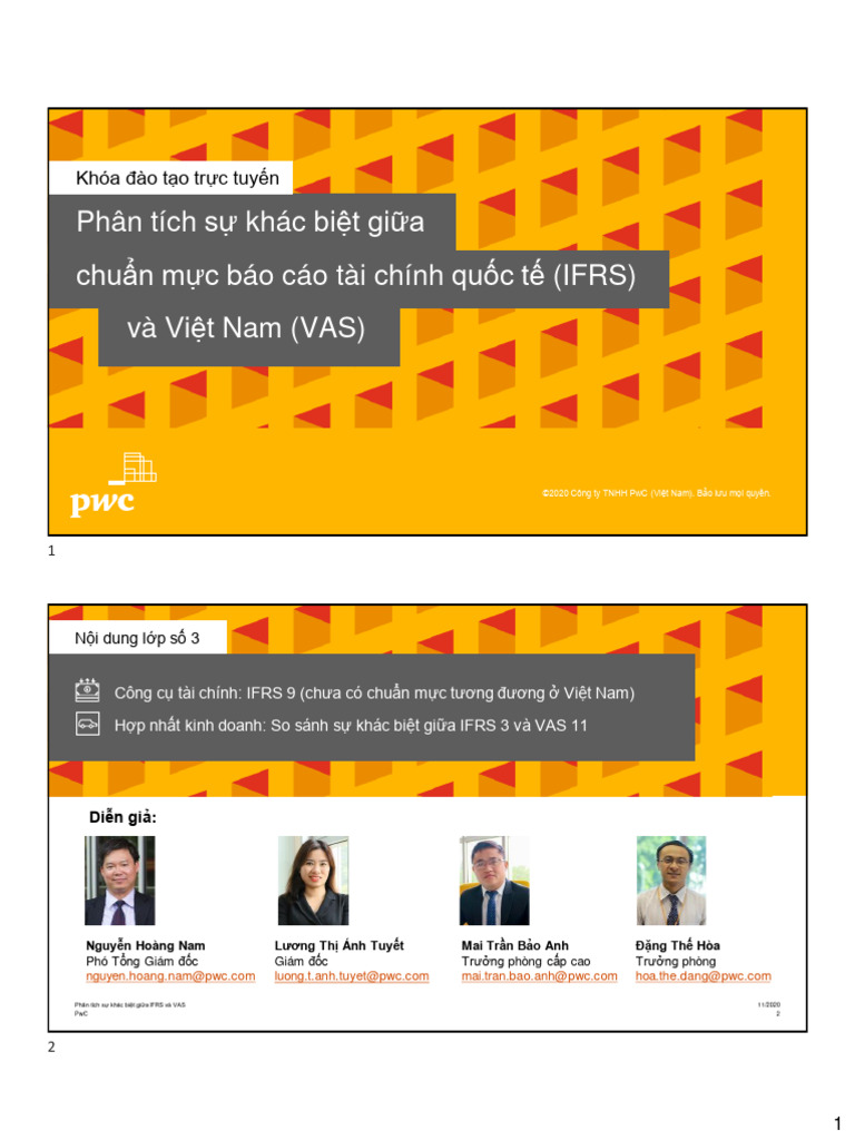 PWC Vietnam Ifrs Vas Class3 | PDF